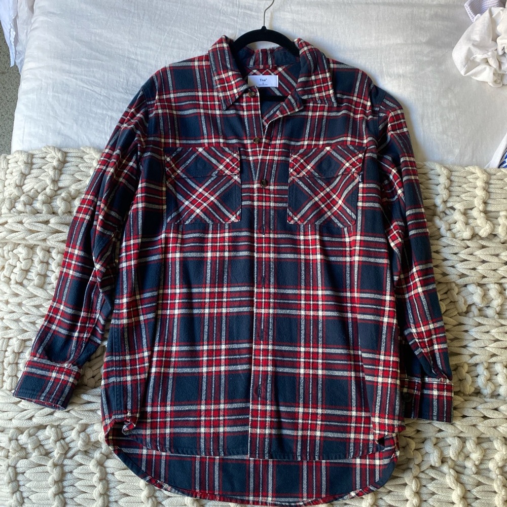 Aritzia Tna Oversized Flannel - Gem